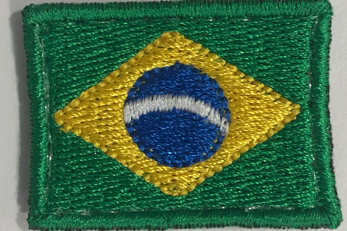 Bandeira do Brasil Pequena - Com velcro